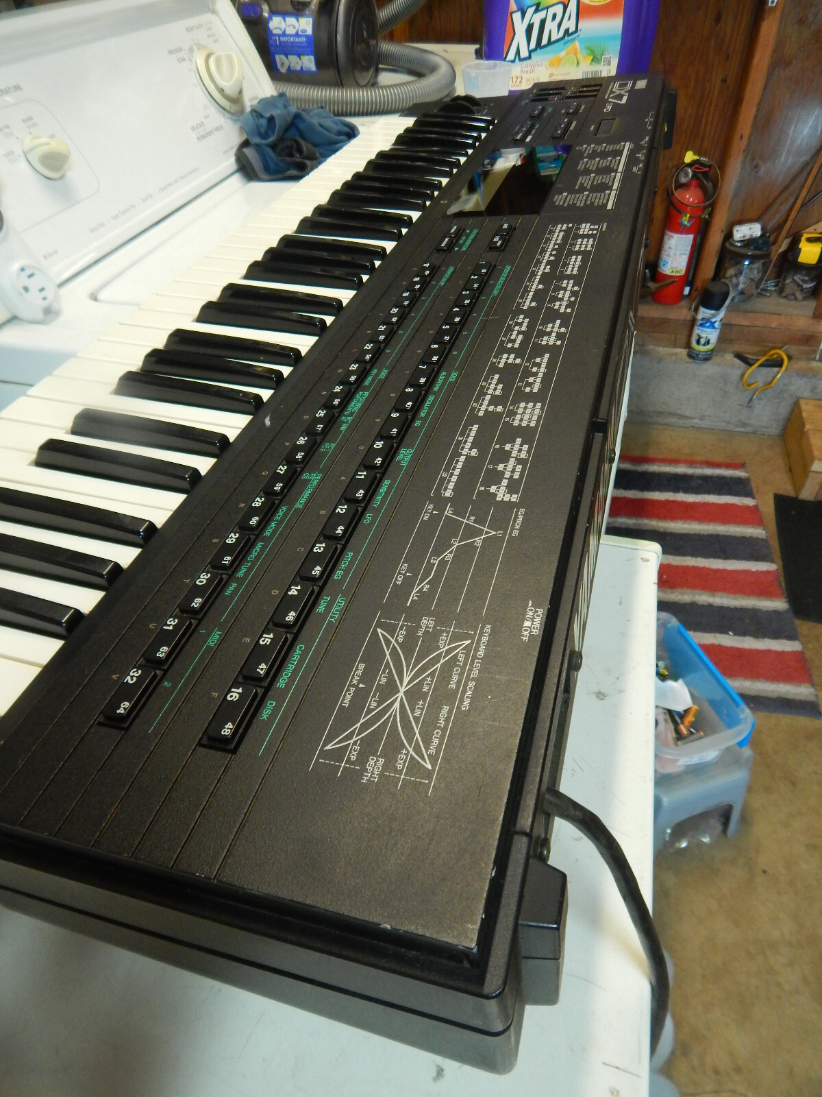 YAMAHA DX7 II-FD Digital Programmable Algorithm Synthesizer Functi