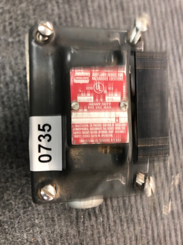 Crouse Hinds Efs 2194 Start Stop Pushbutton Switch Explosion Proof Rob Roy