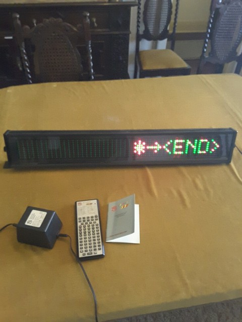 Picked up this LED dot matrix banner/sign. Wondering if anybody has one ...