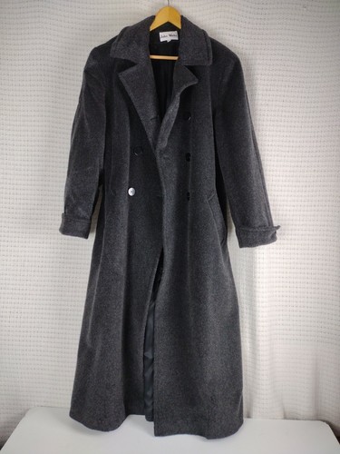Vintage John Weitz Gray Mohair Full Length Jacket Coat Size Vintage John Weitz Gray Mohair Full Length Jacket Coat Size