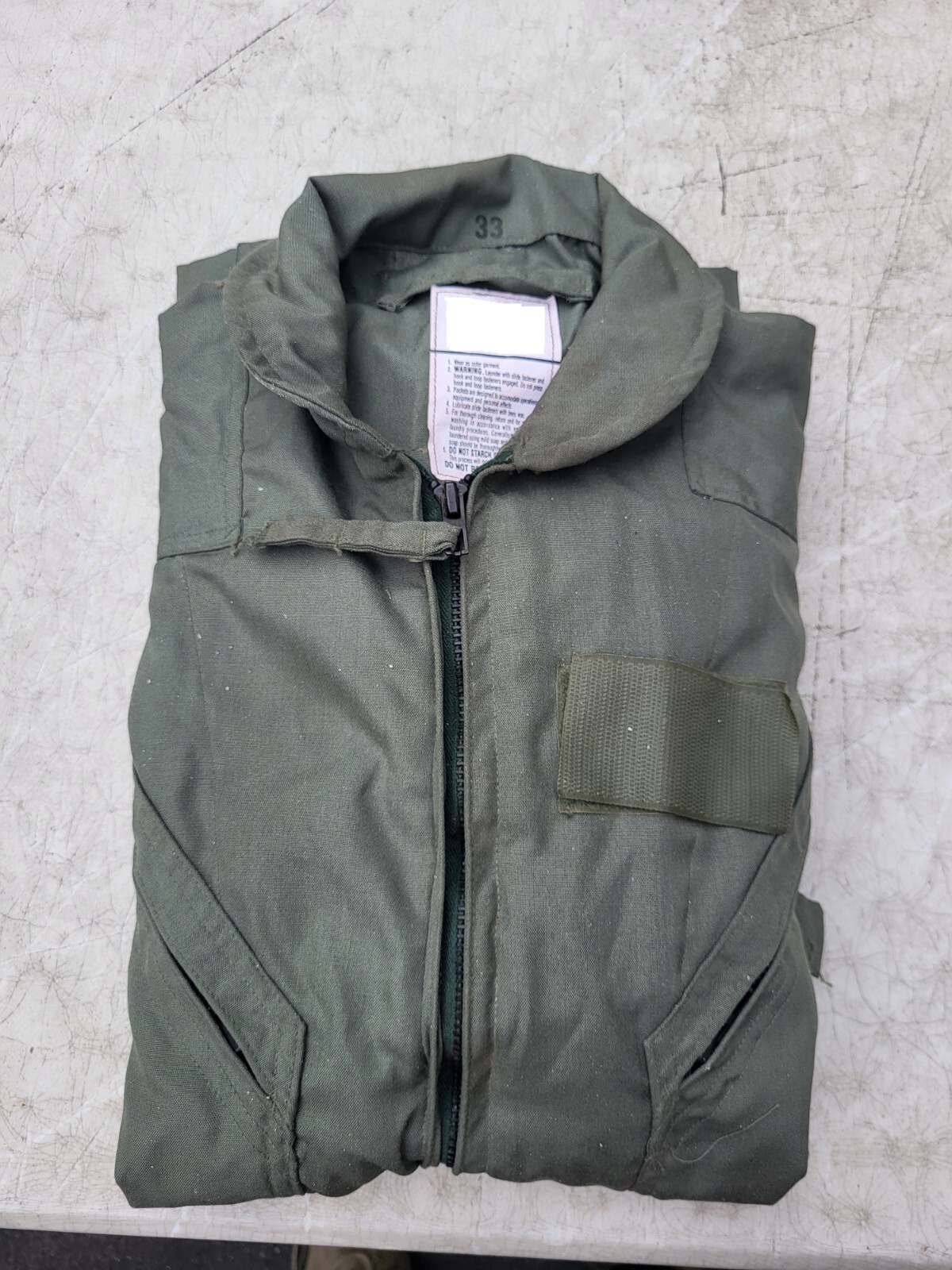 Military Surplus USAF Green Flight Suit / Coveralls