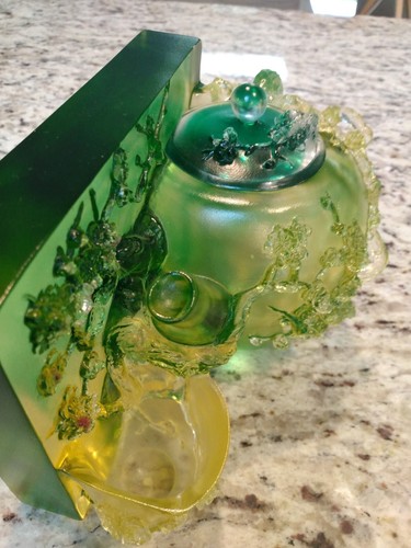 Liuli Crystal Tea Pot Limited Edition 195 / 359 2001 ? Approximately 6 ...