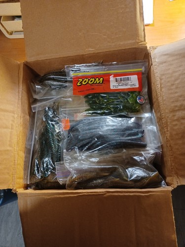 25 Packs Of Plastic Baits For Bass, Includes Worms, Beavers. Tubes ...