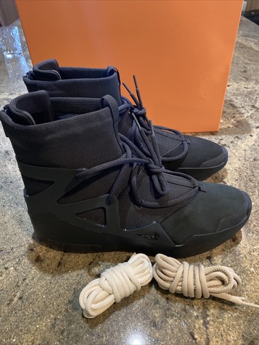 Size 12 - Nike Air Fear of God 1 Triple Black 2020 Deadstock Size 12 - Nike Air Fear of God 1 Triple Black 2020 Deadstock