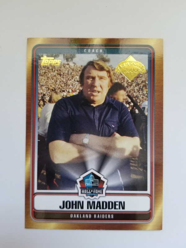 John Madden Football Card Database - Newest Products will be shown ...