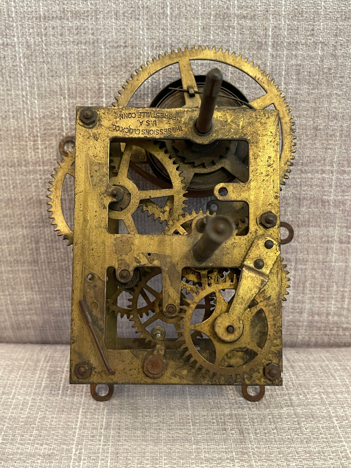 Antique sessions clock movement mechanism for parts.のeBay公認海外通販｜セカイモン