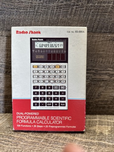 Vintage Radio Shack 10 Digit Scientific Calculator Solar