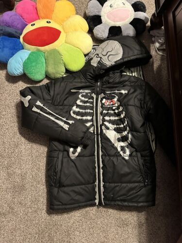 Glo Gang Reflective Skeleton Puffer Jacket - chief keef Glo Gang Reflective Skeleton Puffer Jacket - chief keef