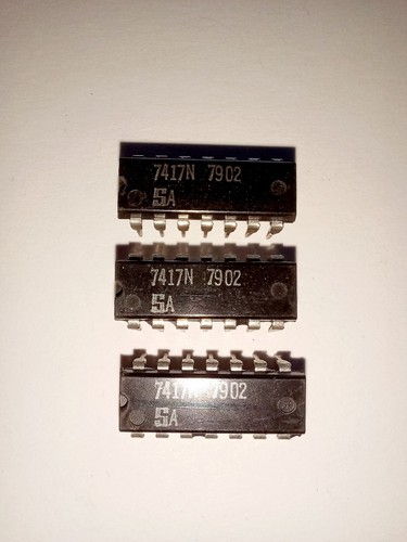 LOT of 3* 7417N SIGNETICS Hex Buffers, 6-Func, 1-Input, TTL, PDIP14 NOS ...
