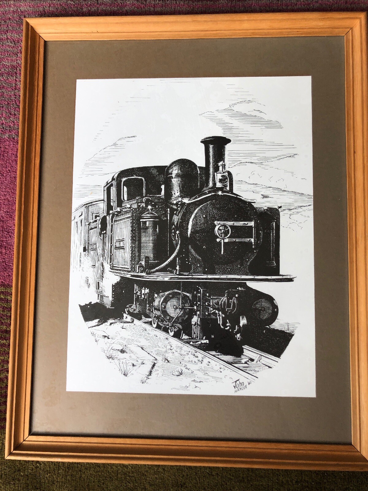 John Hancox 1980 Framed Print Steam Train Railway Rail Railwayana ...