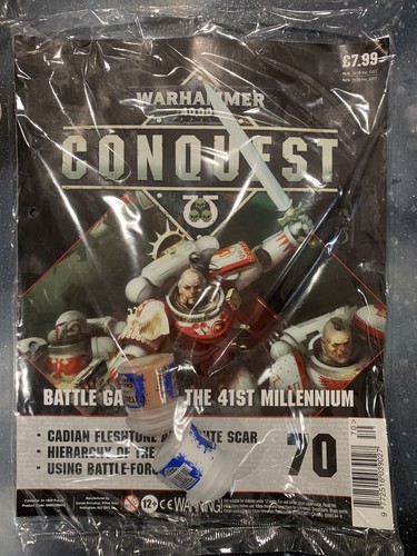 Warhammer 40k Conquest Issue 70 Paints x2 & Magazine Rare & Collectable ...