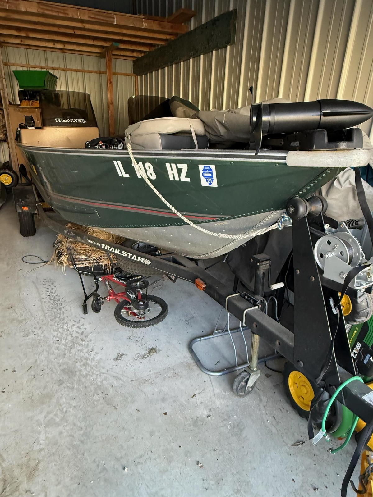 1996 Bass Tracker 17' Fishing Boat W/ Title & Trailer - Used Bass ...