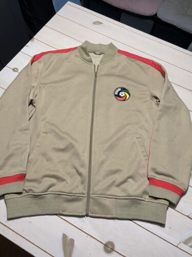 RARE Vintage Stussy Jamaica Soccer Full Zip Up Track Jacket RARE Vintage Stussy Jamaica Soccer Full Zip Up Track Jacket