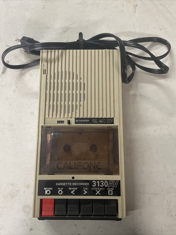 Vintage Califone 3130av Portable Cassette Player & Recorder Tested/works