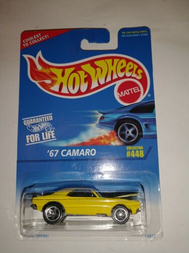 HOT WHEELS '67 CAMARO YELLOW COLLECTOR #448 FROM 1996 MAIN HOT WHEELS '67 CAMARO YELLOW COLLECTOR #448 FROM 1996 MAIN