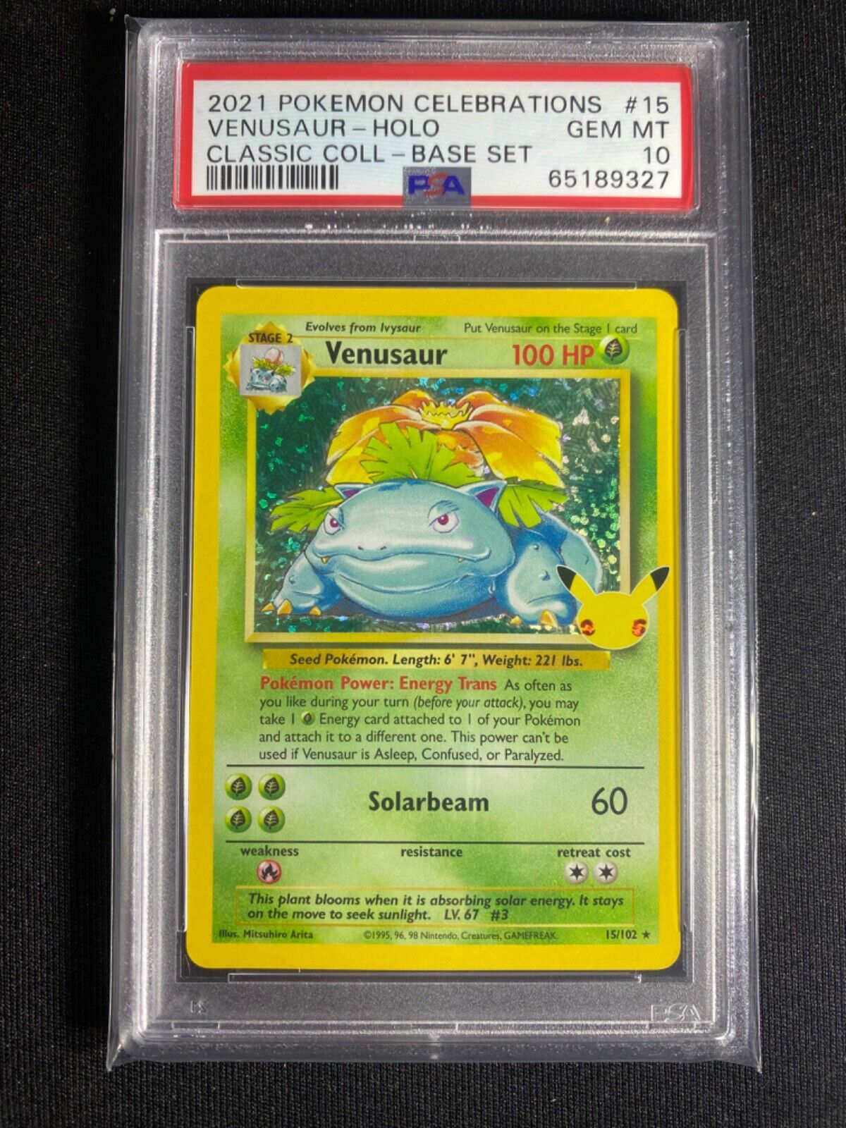 2021 Pokemon Celebrations 25th ANNIVERSARY Venusaur Holo #15 2021 Pokemon Celebrations 25th ANNIVERSARY Venusaur Holo #15