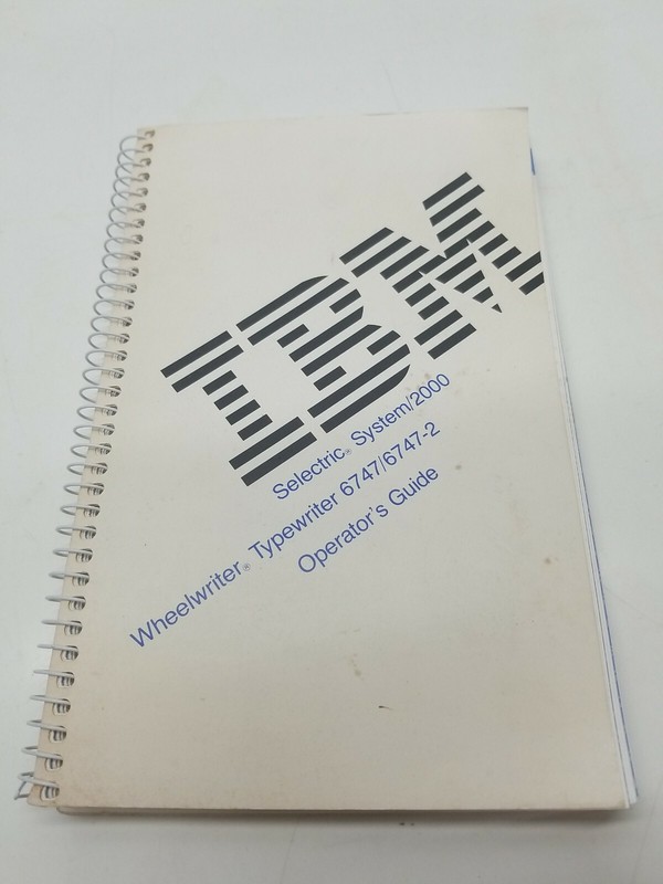 IBM typewriter photos of IBM 6747 by year then serial number by date