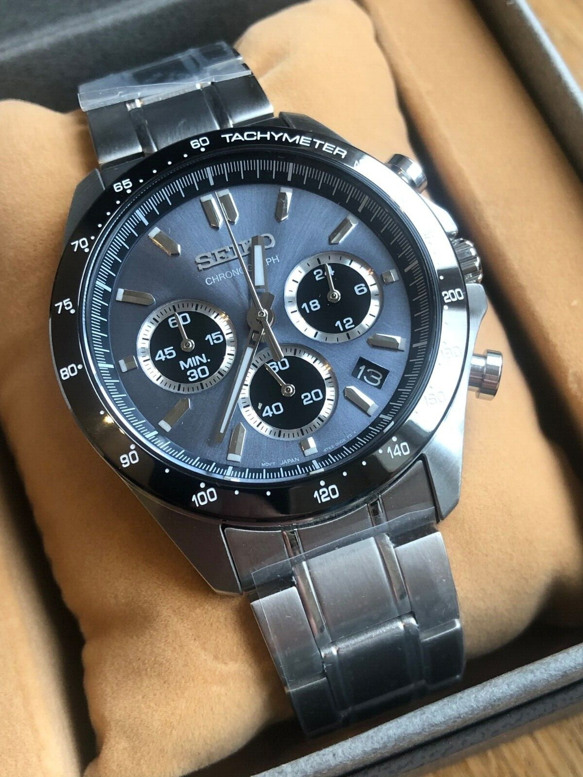 Seiko Spirit Chronograph SBTR027 Meca-Quartz JDM Blue Sunray Dial New ...