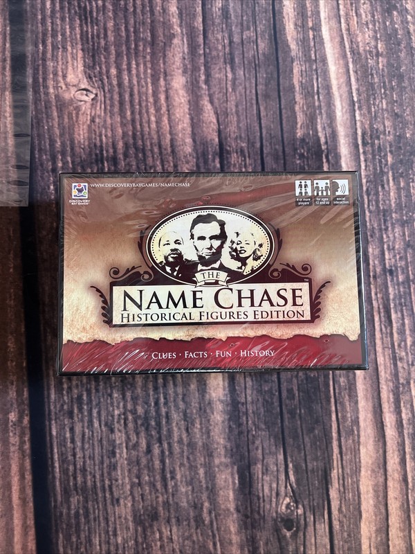 Name Chase: Historical Figures Edition (2008) Board Game – Board Game Guys