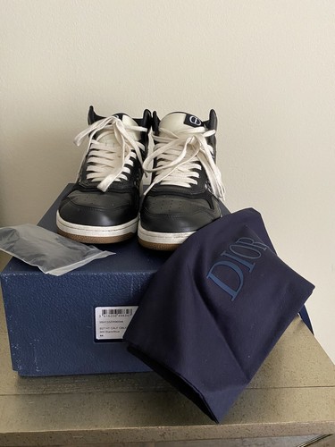 Christian Dior Mens B27 High-Top Sneakers Black Smooth Christian Dior Mens B27 High-Top Sneakers Black Smooth