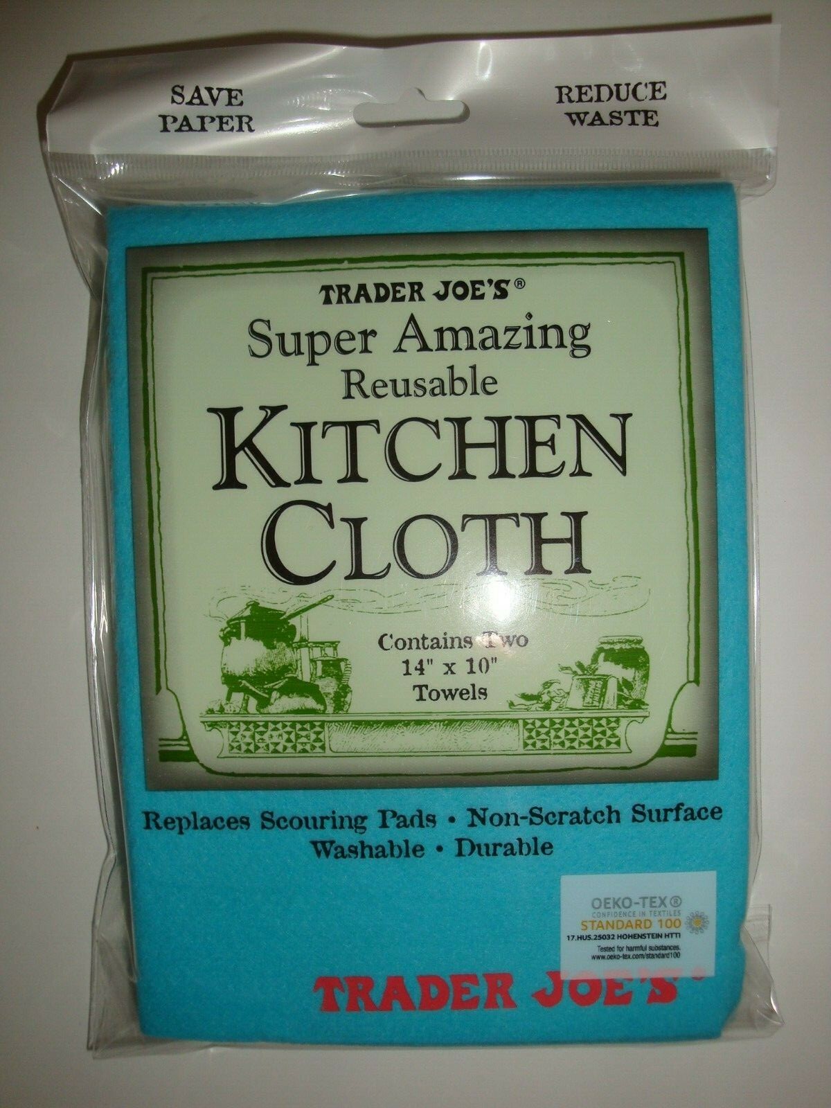 Blue Purple | Trader Joe's Amazing Reusable Kitchen Cloth Eco Friendly 2 Towels