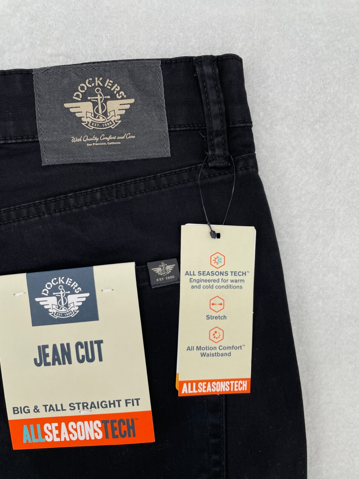 Dockers Jeans Mens Size 46 Black Jean Cut Denim Pants Dockers Jeans Mens Size 46 Black Jean Cut Denim Pants