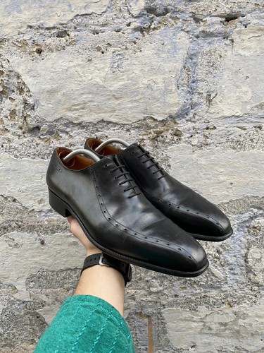 J.M. Weston Oxford leather black shoes size UK 9D made in J.M. Weston Oxford leather black shoes size UK 9D made in