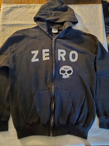 Vintage ZERO 💀 SKATEBOARDS 🛹 HOODIE 🤘🔥 1990'S Skull Vintage ZERO 💀 SKATEBOARDS 🛹 HOODIE 🤘🔥 1990'S Skull