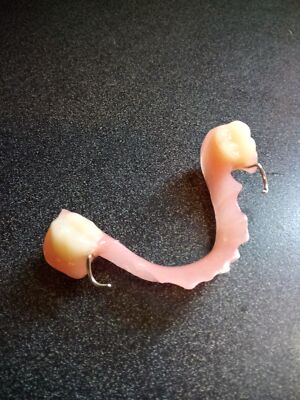 CUSTOM MISSING TEETH FLIPPER Stayplate Upper Lower Tooth Replacement ...