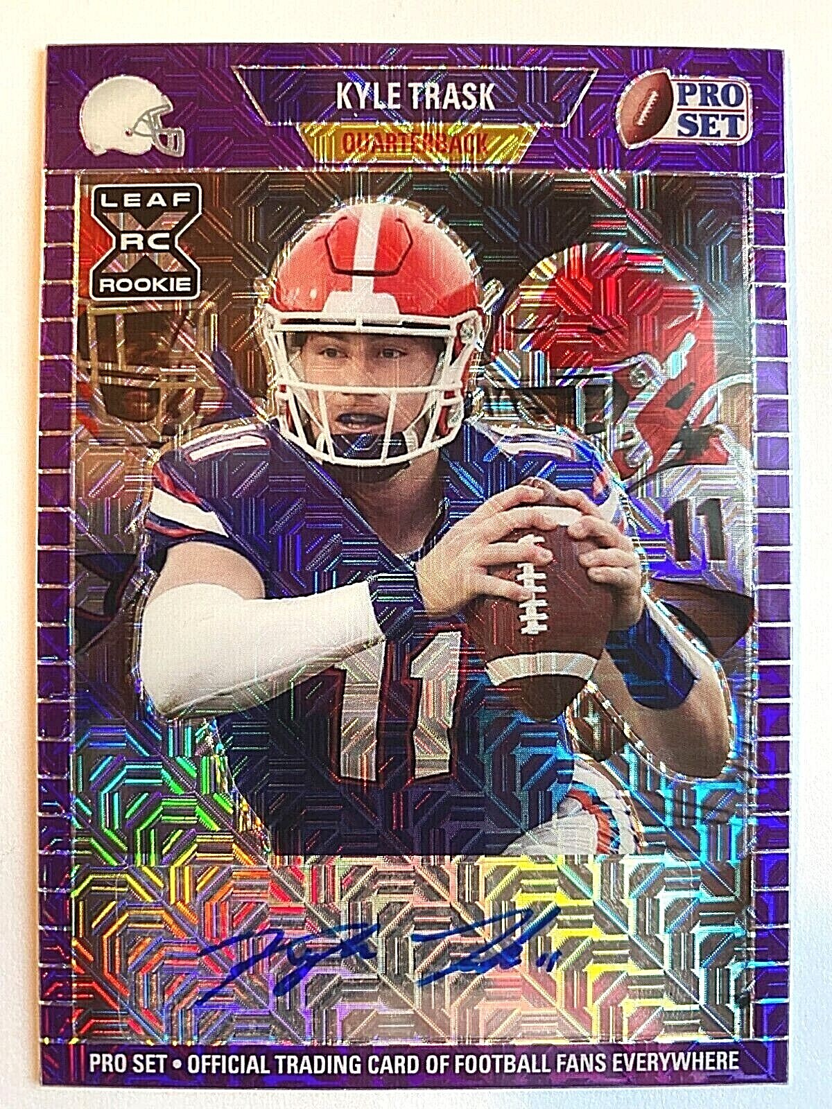 2021 Leaf Pro Set Metal - 1989 Autographs Purple Mojo #PA-KT1 Kyle Trask /25 (AU, RC) for sale ...