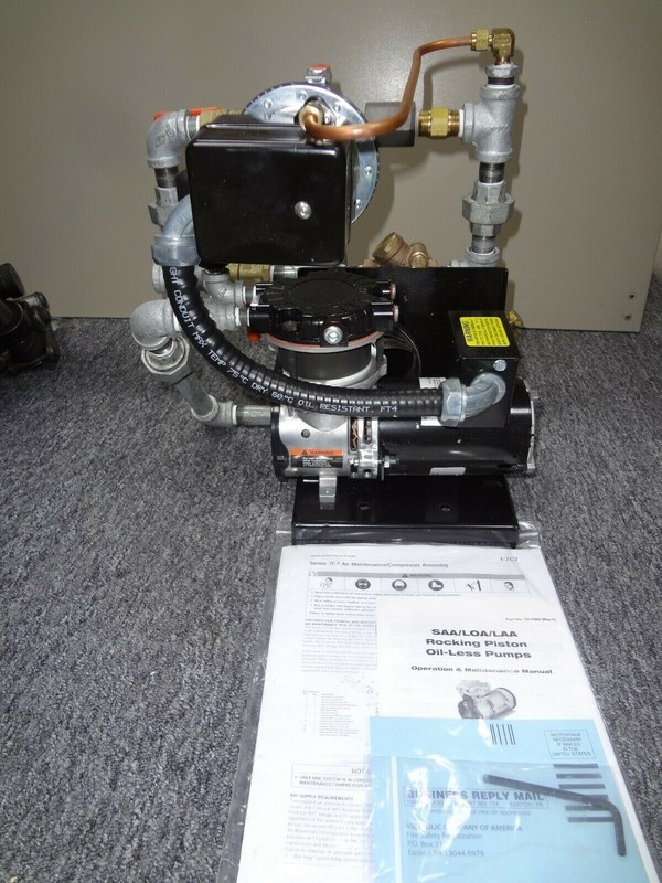 New | Victaulic Firelock 7c7 Gast Air Pressure Maintenance Compressor