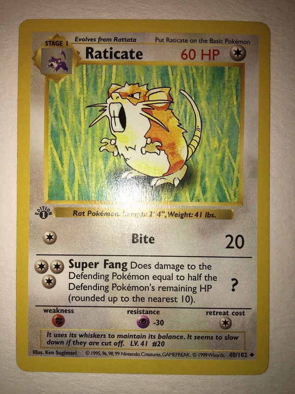 Raticate Pokemon Cards - Find Pokemon Card Pictures With Our Database ...