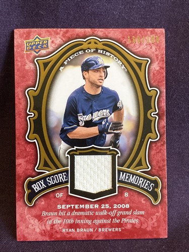 2009 Upper Deck A Piece of History Box Score Memories Jersey 2009 Upper Deck A Piece of History Box Score Memories Jersey