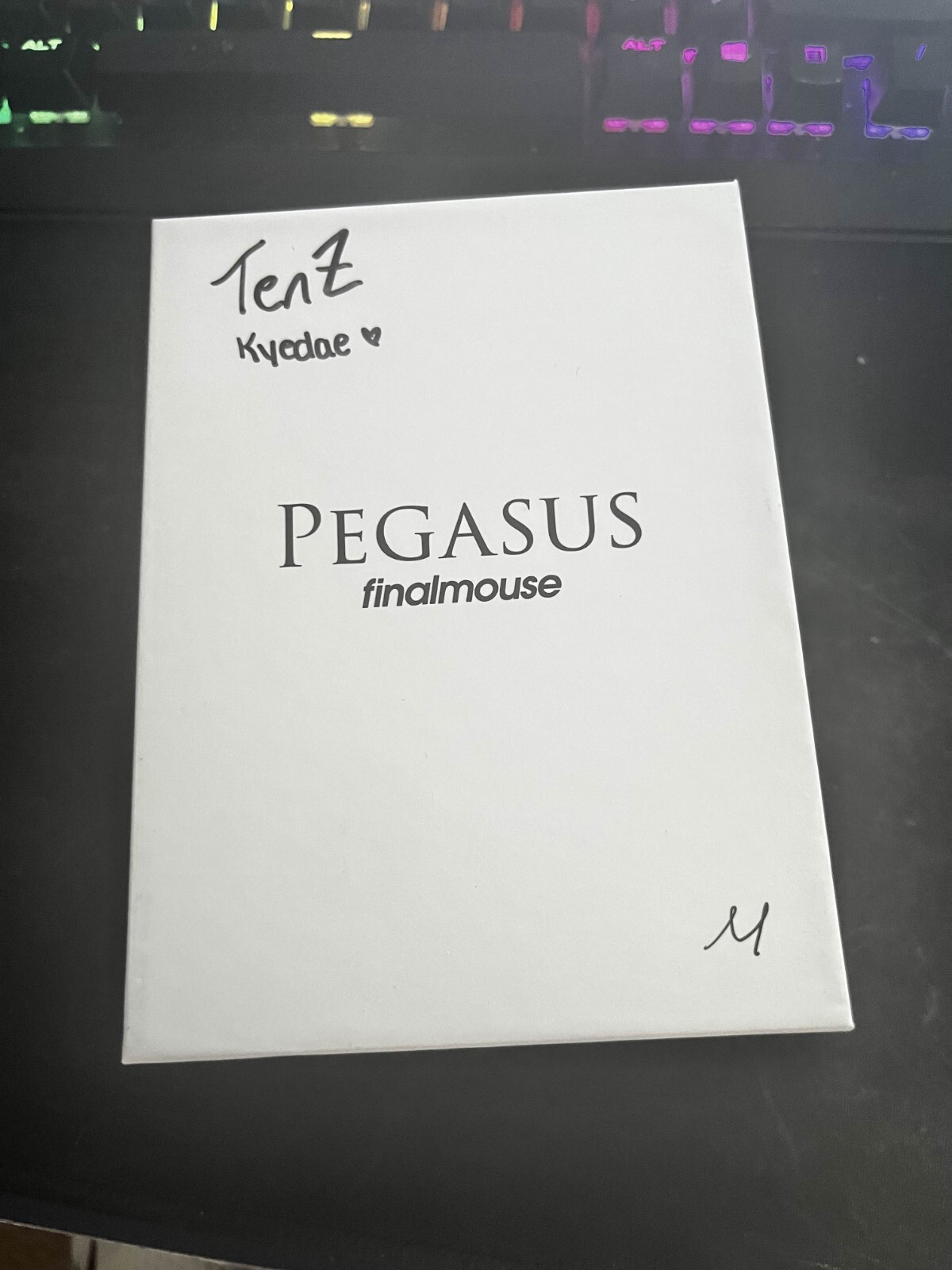 Tenz and Kyedae Signed Final Mouse Starlight-12 Pegasus Medium Gaming ...