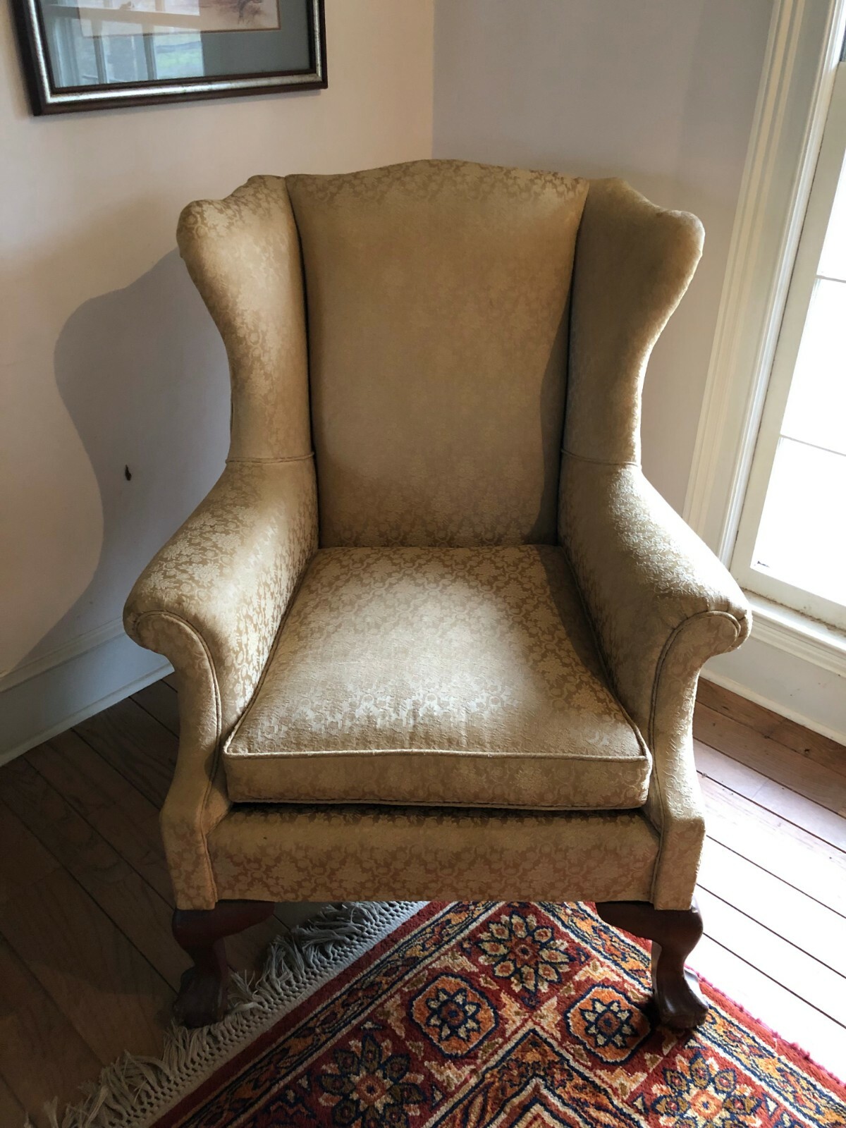Chippendale wing chair store
