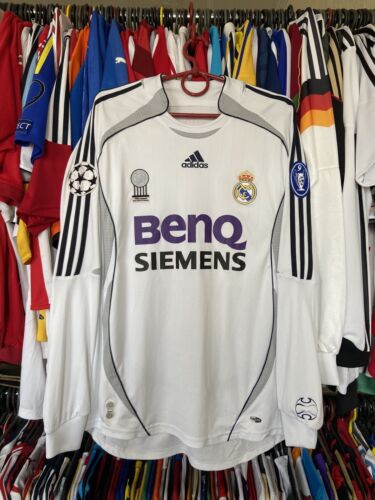 REAL MADRID 2006 2007 HOME SHIRT JERSEY LONG SLEEVE ADIDAS REAL MADRID 2006 2007 HOME SHIRT JERSEY LONG SLEEVE ADIDAS