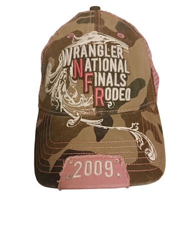 Wrangler PRCA National Finals ProRodeo Pink Camo 2009 Mesh Baseball Cap ...