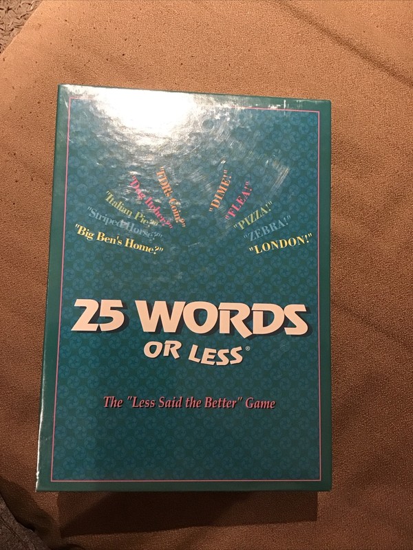 25 Words or Less (1996) – Board Game Guys