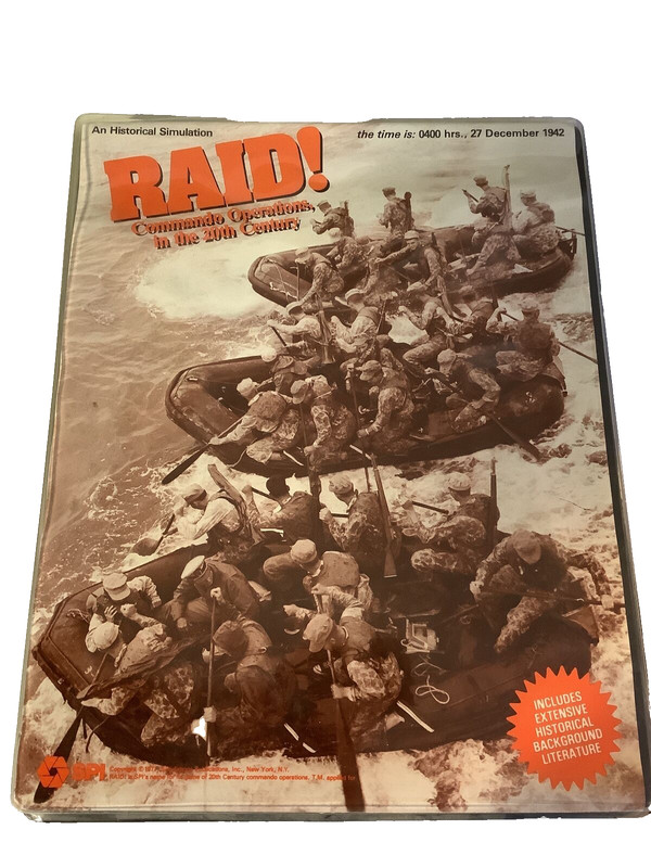 Raid! Commando Operations, in the 20th Century (1977) Board Game ...