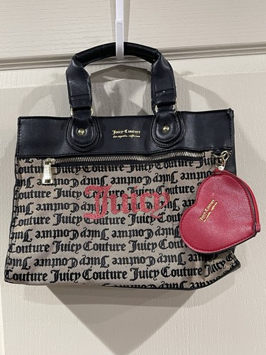 Juicy Couture Pop Out Signature Satchel Bag Purse Gothic Red Juicy Couture Pop Out Signature Satchel Bag Purse Gothic Red
