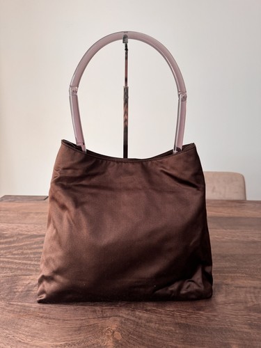 PRADA Satin Plexi Shoulder Bag | eBay PRADA Satin Plexi Shoulder Bag | eBay