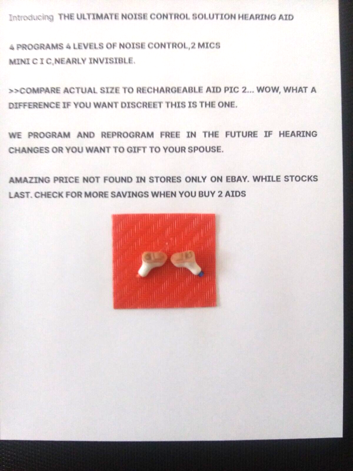 4 Programs 4 Levels Advanced Programmable Digital Hearing Aids