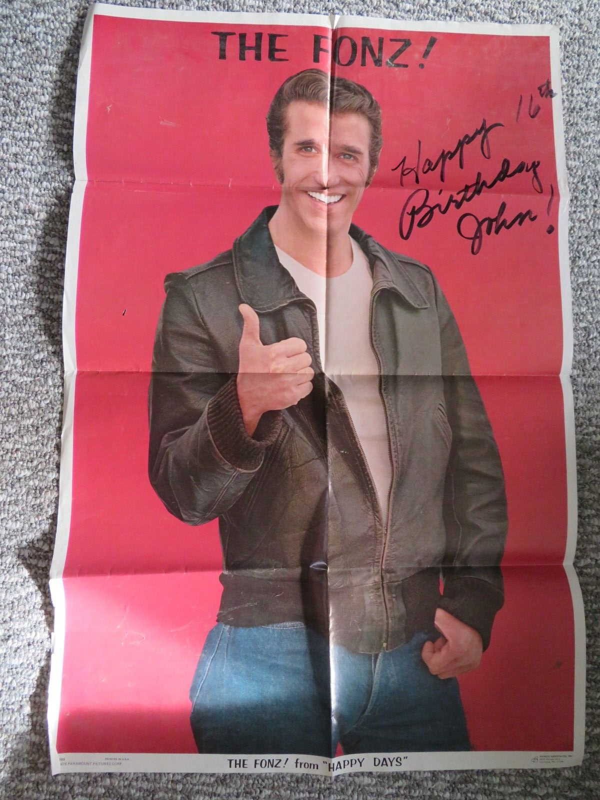 Happy Days Fonzie Poster