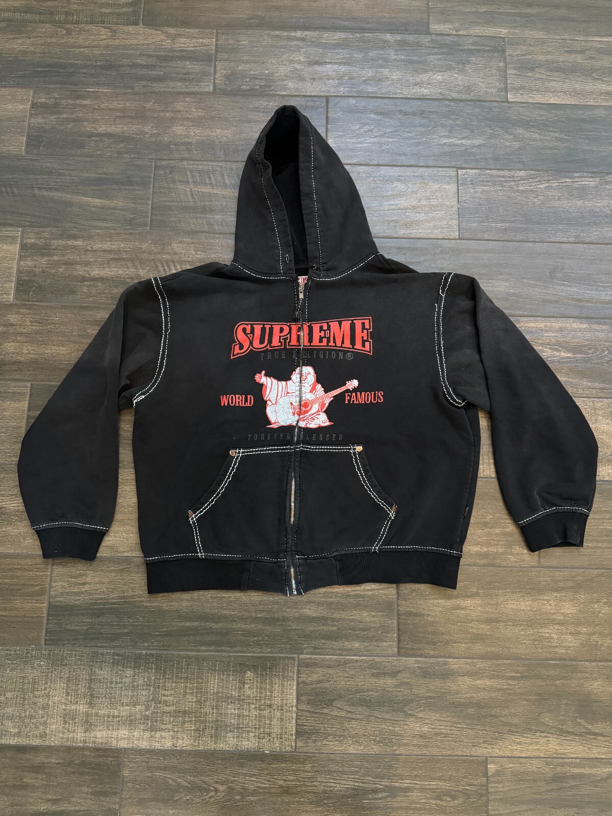 Size XL - Supreme x True Religion Zip Up Hoodie Black | eBay Size XL - Supreme x True Religion Zip Up Hoodie Black | eBay