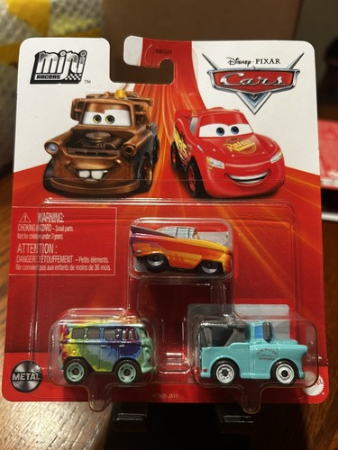 DISNEY PIXAR CARS MINI RACERS 3 PACK RS RAMONE FILLMORE NEW MATERのeBay ...