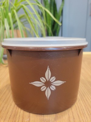 Vintage Tupperware Canisters Brown for sale | Only 3 left at -75%