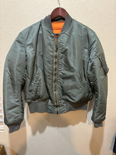 Alpha Industries MA-1 Flying USAF Bomber Jacket Mens Size Medium Mar. 1965 60sのeBay公認海外通販｜セカイモン