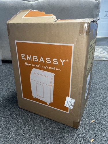 Embassy 12-Sheet Micro-Cut Shredder with NEW IN BOX