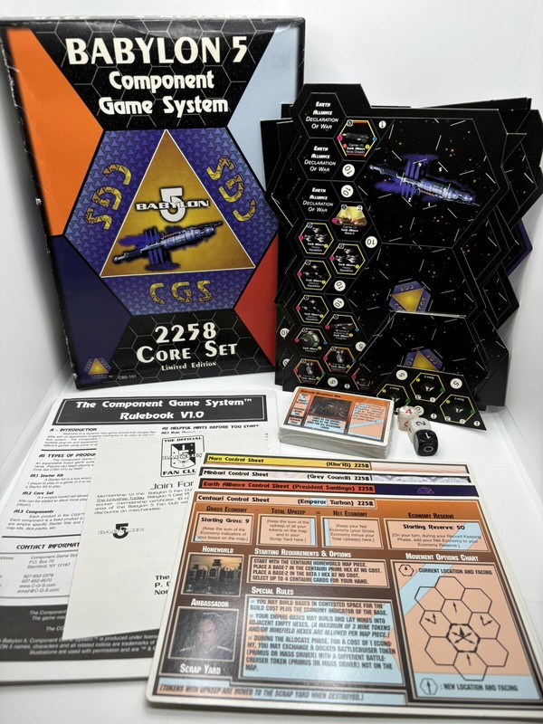 Babylon 5 Component Game System: Core Sets (1997) Board Game – Board ...