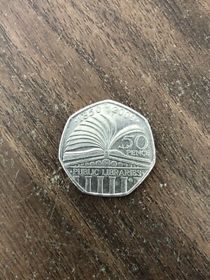 Public Libraries 50p coin - How much is it worth in 2025?